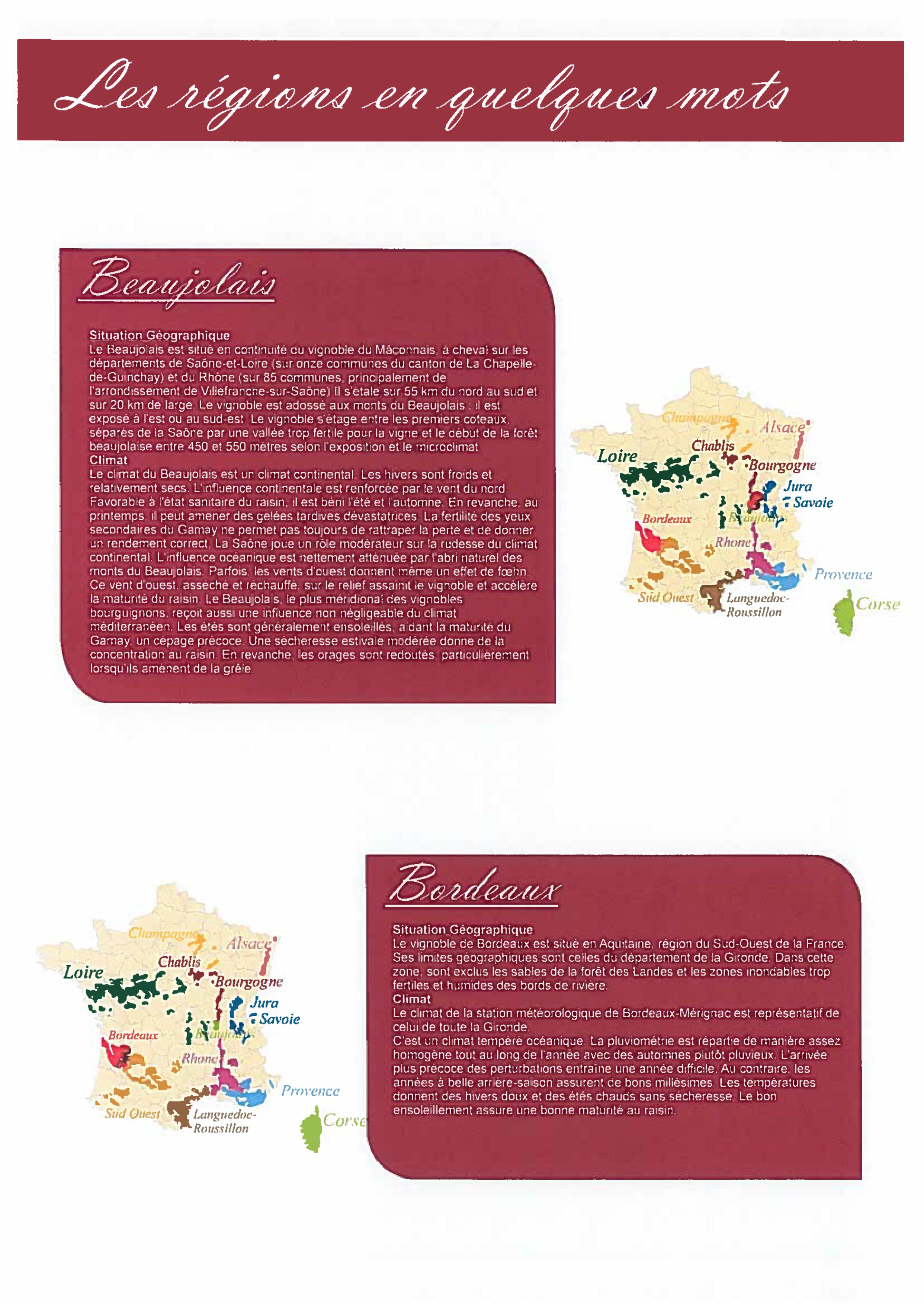 Cartes des vins – DOMAINE DE MALCHAMPS RESTAURANT